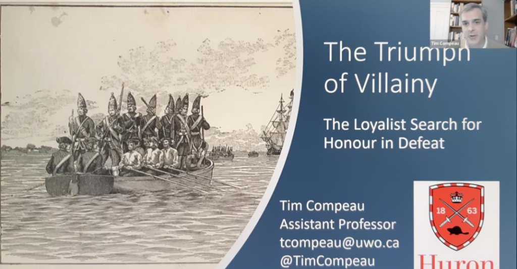 Triumph of Villainy: The Loyalist Search for Honour in Defeat – Dr. Tim ...